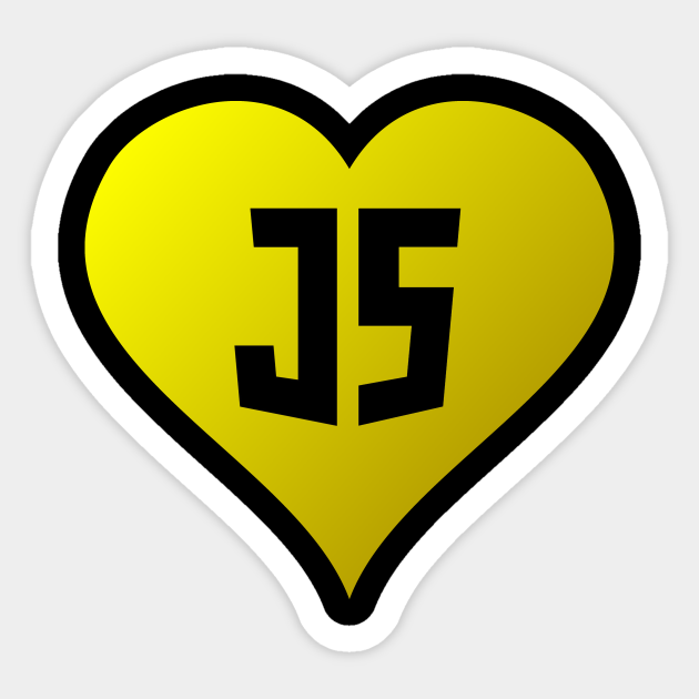Javascript Heart Javascript Sticker Teepublic